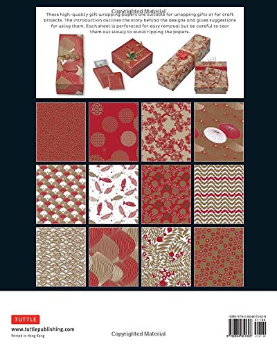 Red And Gold Gift Wrapping Papers 12 Sheets | Bookazine HK