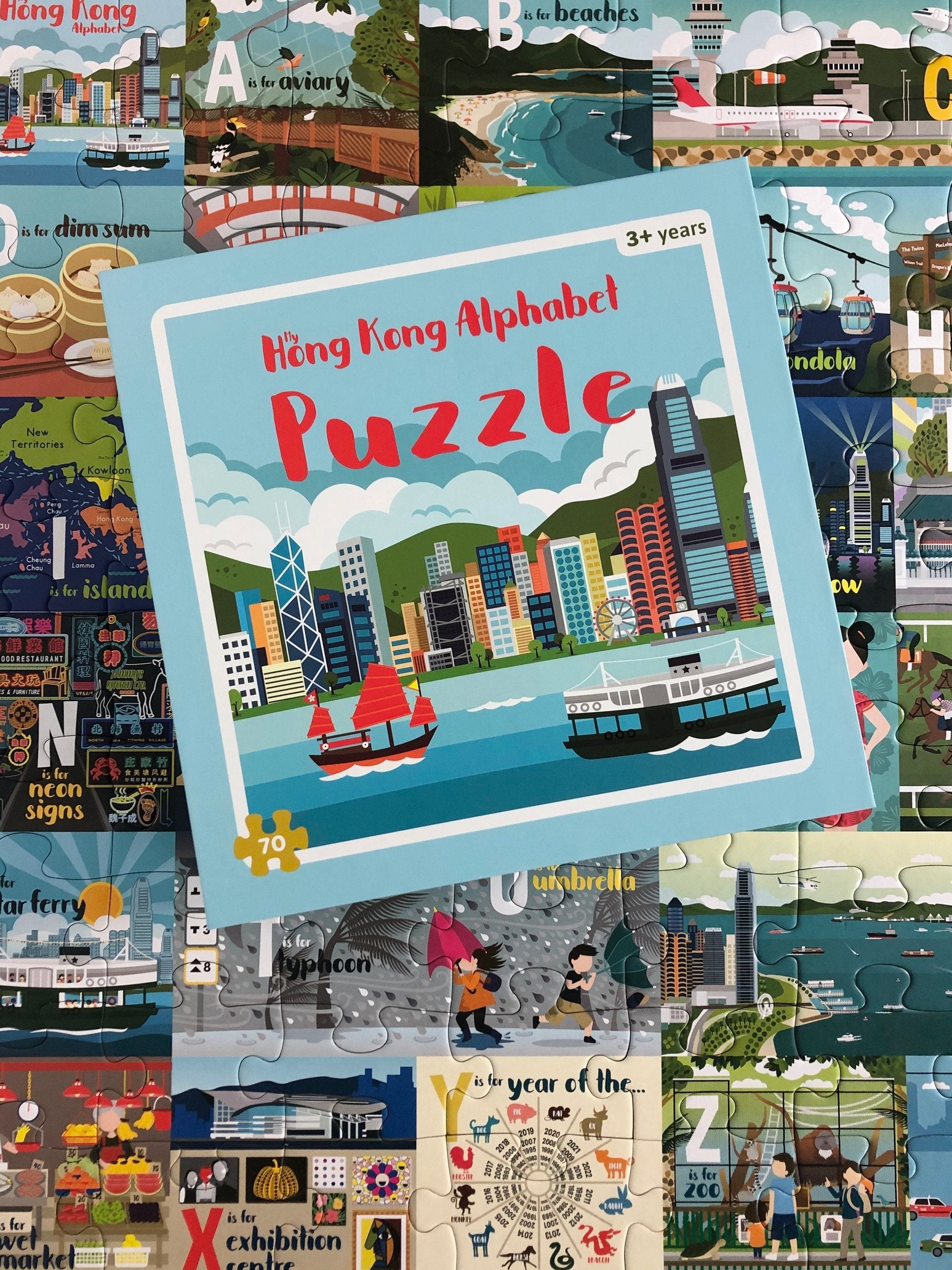 My Hong Kong Alphabet 70Pcs Puzzle | Bookazine HK