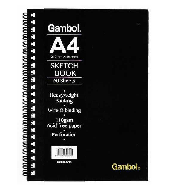 Sketch Book A4 Black 60P | Bookazine HK