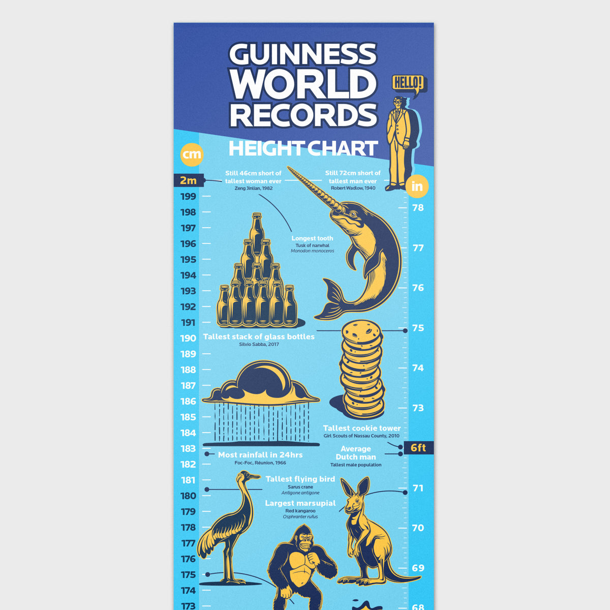 Guinness World Records Height Chart | Bookazine HK