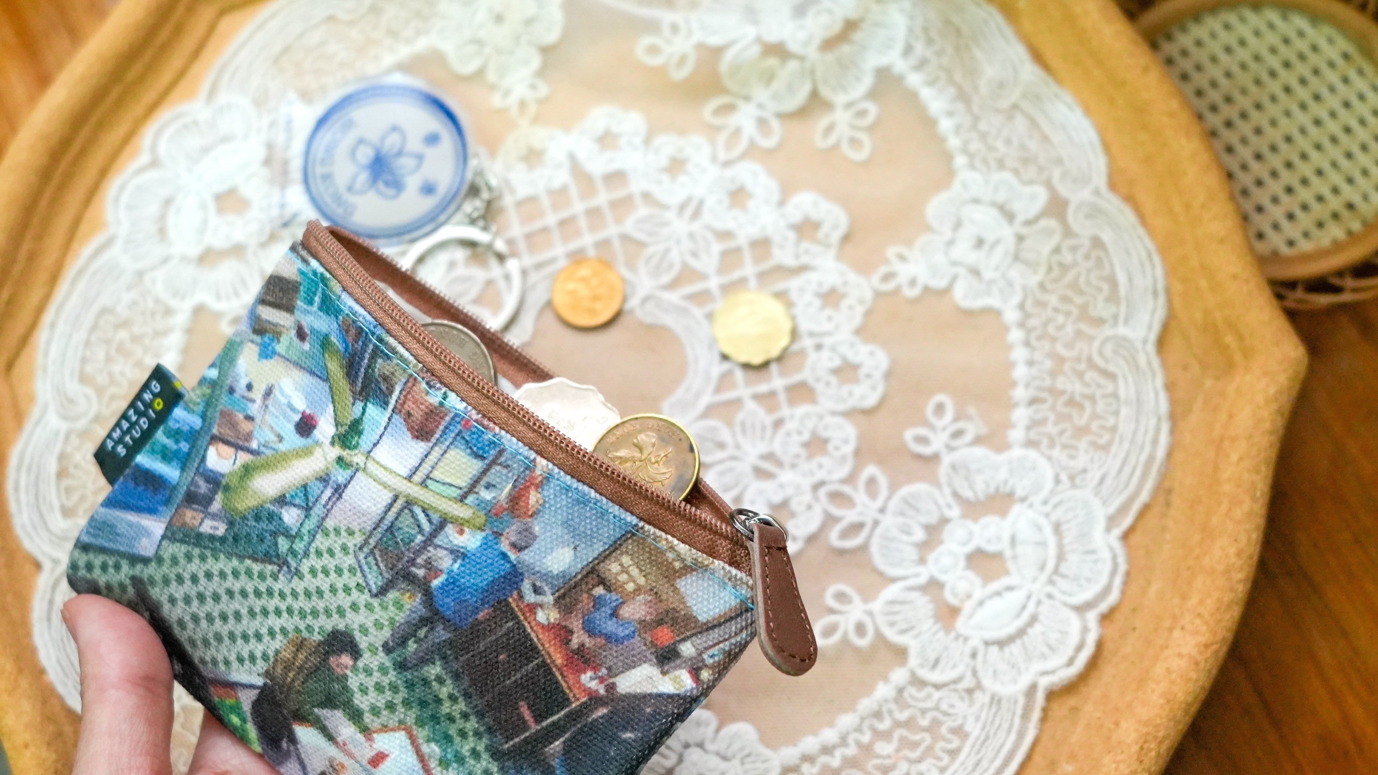 Hong Kong Tramways Canvas Coin Pouch | Bookazine HK