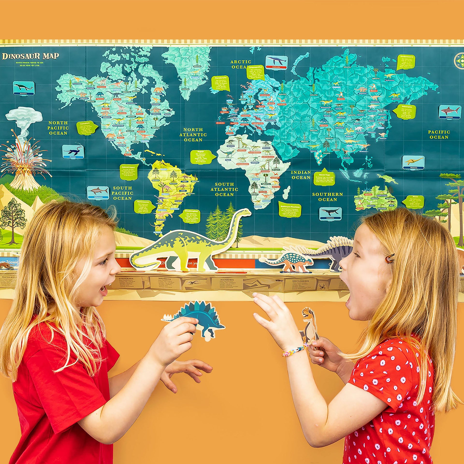 Create Your Own Dinosaur Timeline & World Map | Bookazine HK