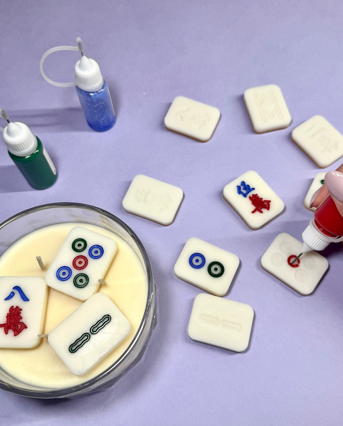 Mahjong Candle Tile Painting Workshop | Bookazine HK