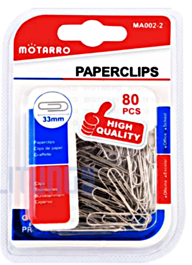 Motarro Paperclips 33Mm 80's | Bookazine HK