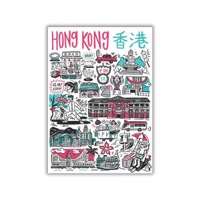 Hong Kong Doodle Postcard | Bookazine HK