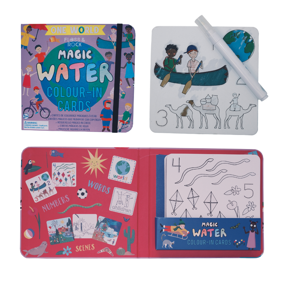 Magic Colour Changing Water Cards - One World | Bookazine HK