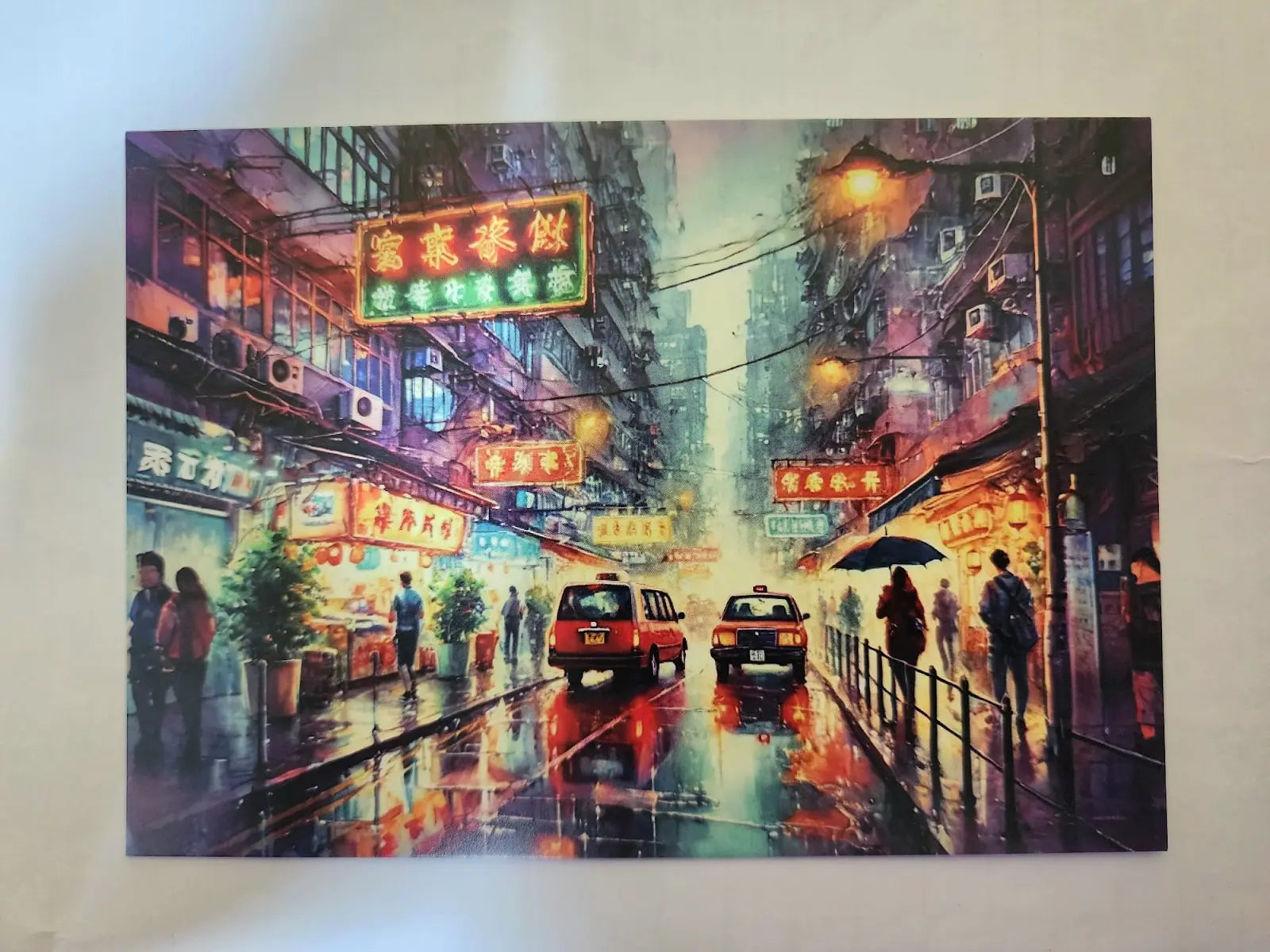 Water Color City Night View A6 Postcard | Bookazine HK