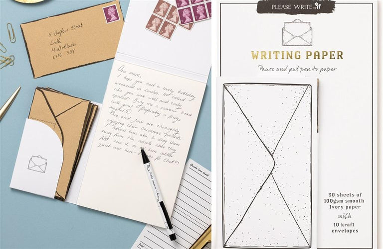 Writing Paper "Please Write" - Letter Pad – Bookazine