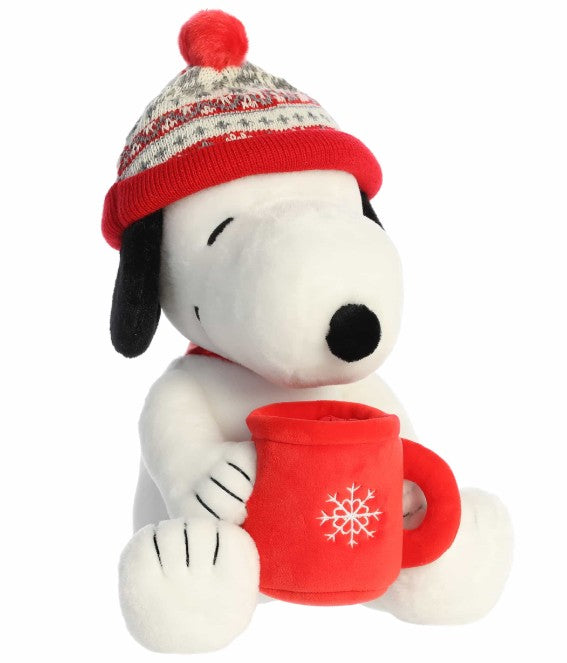 Peanuts - Winter Hat Snoopy With Mug 12 Inches | Bookazine HK