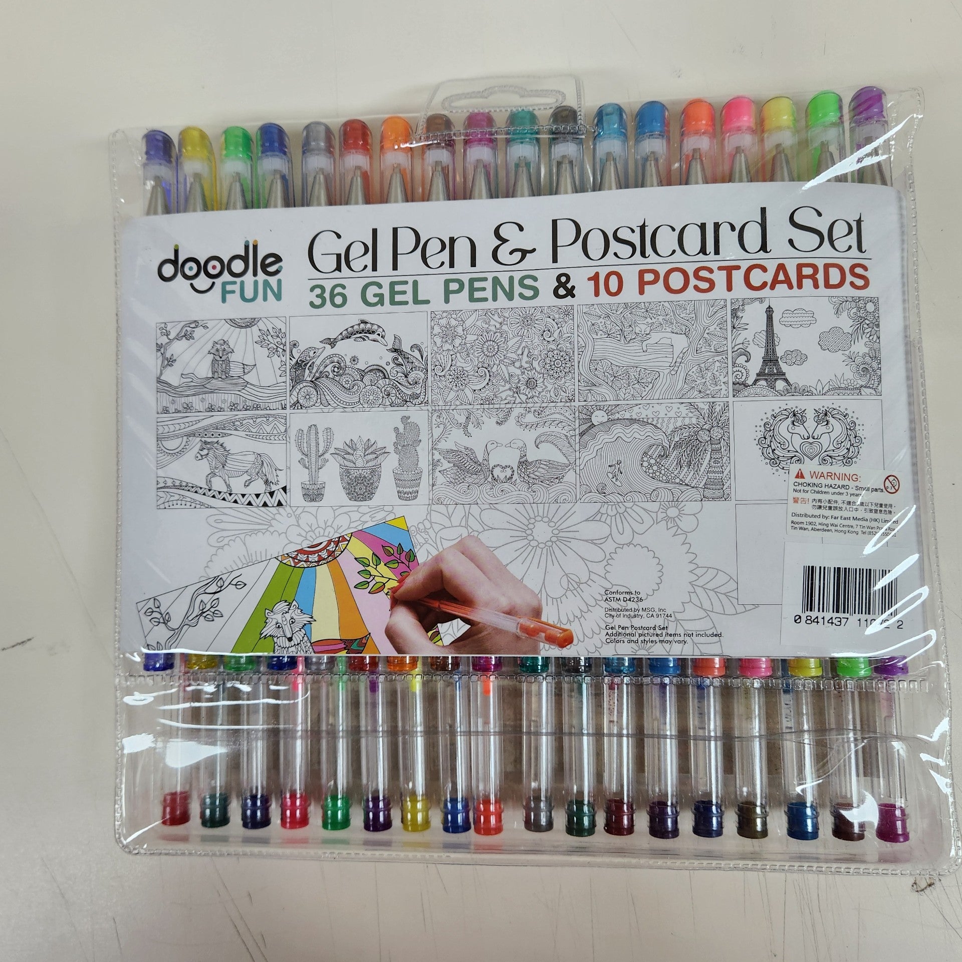 Gel Pen And Postcard Set | Bookazine HK