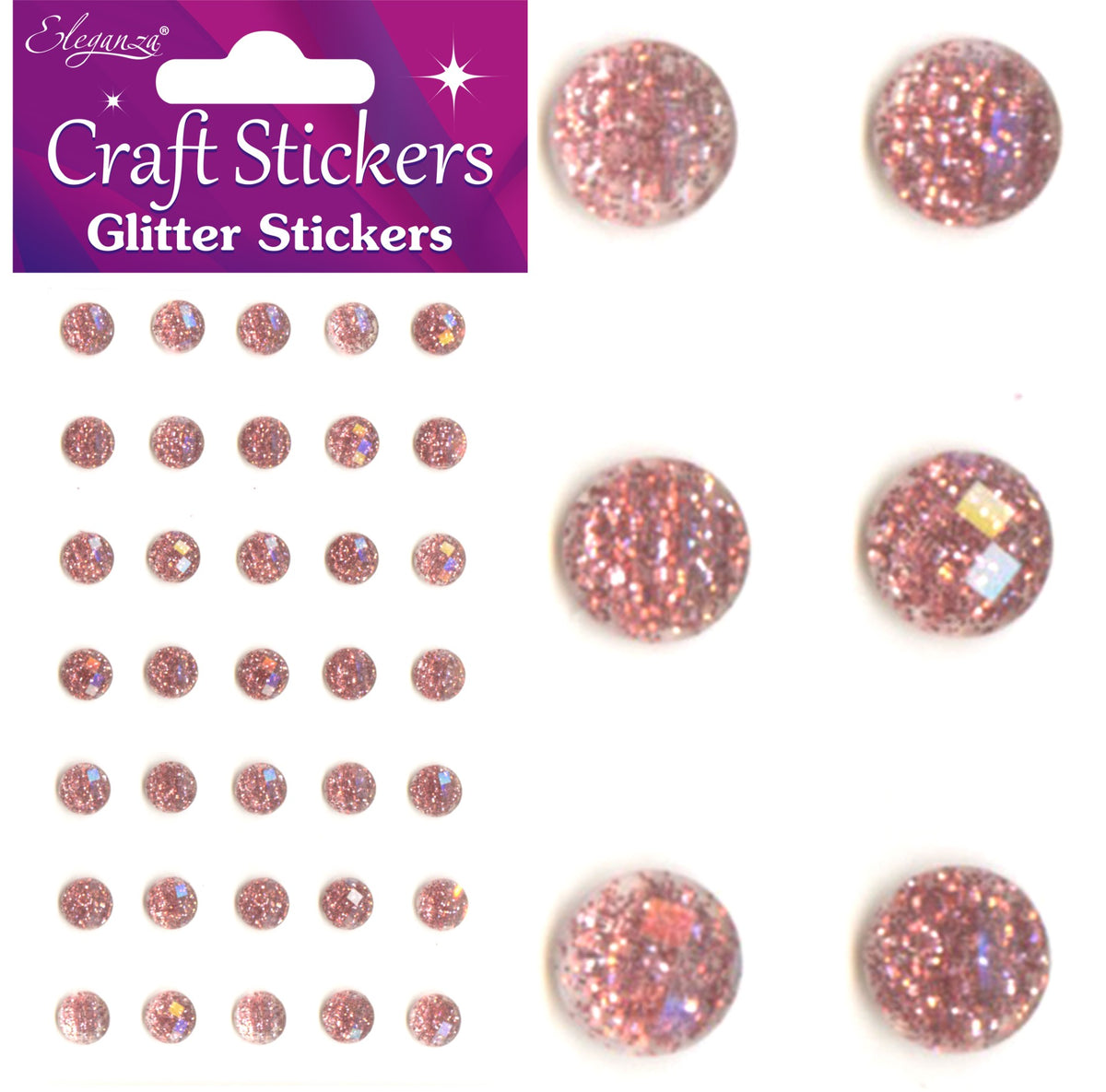 Craft Sticker Glitter Gems Rose Gold | Bookazine HK