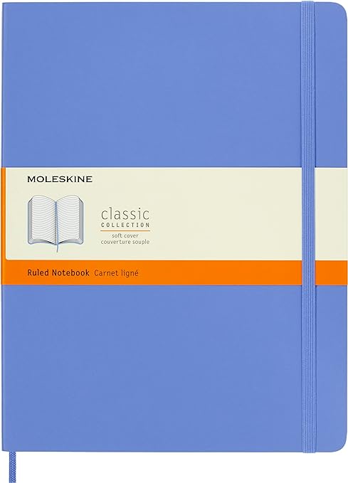 Ruled Classic Notebook (Hard Cover XL) Hydrangea Blue | Bookazine HK