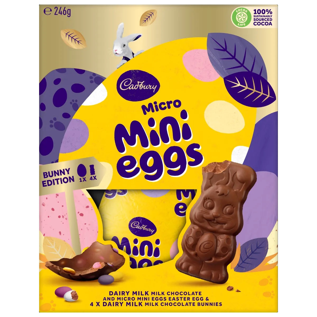 Cadbury Micro Mini Eggs Egg Gift Box Bunnies 246G – Bookazine
