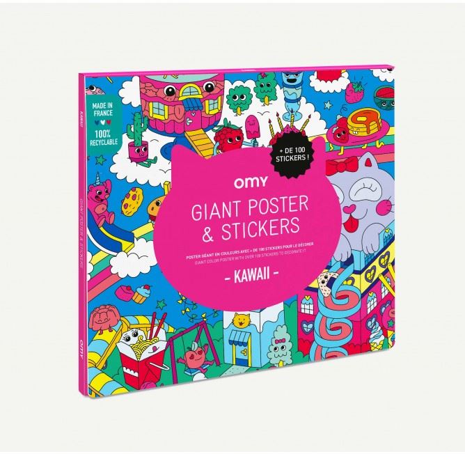 Giant Sticker Poster- Kawaii | Bookazine HK