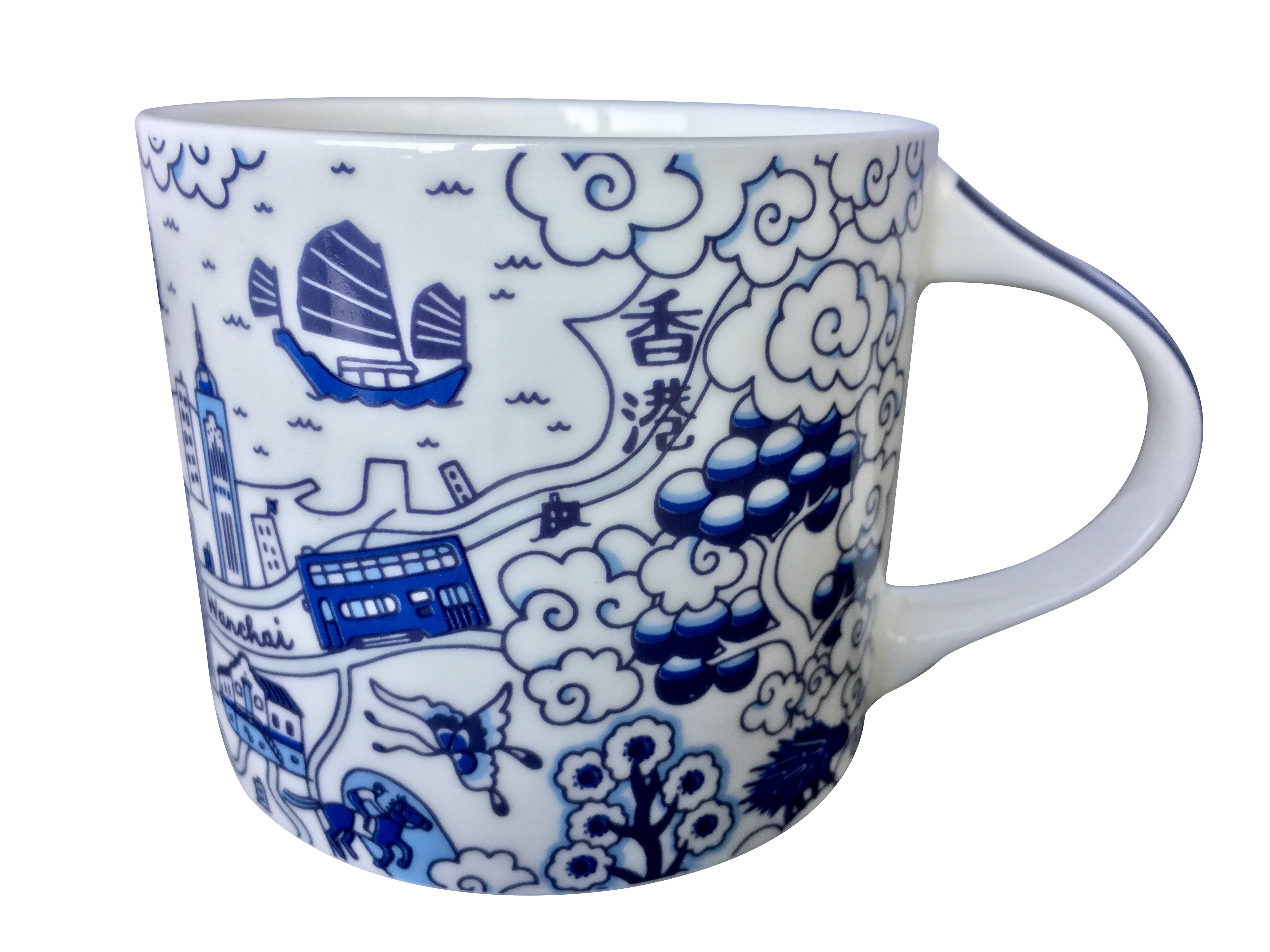 Hong Kong Willow Mug Blue | Bookazine HK